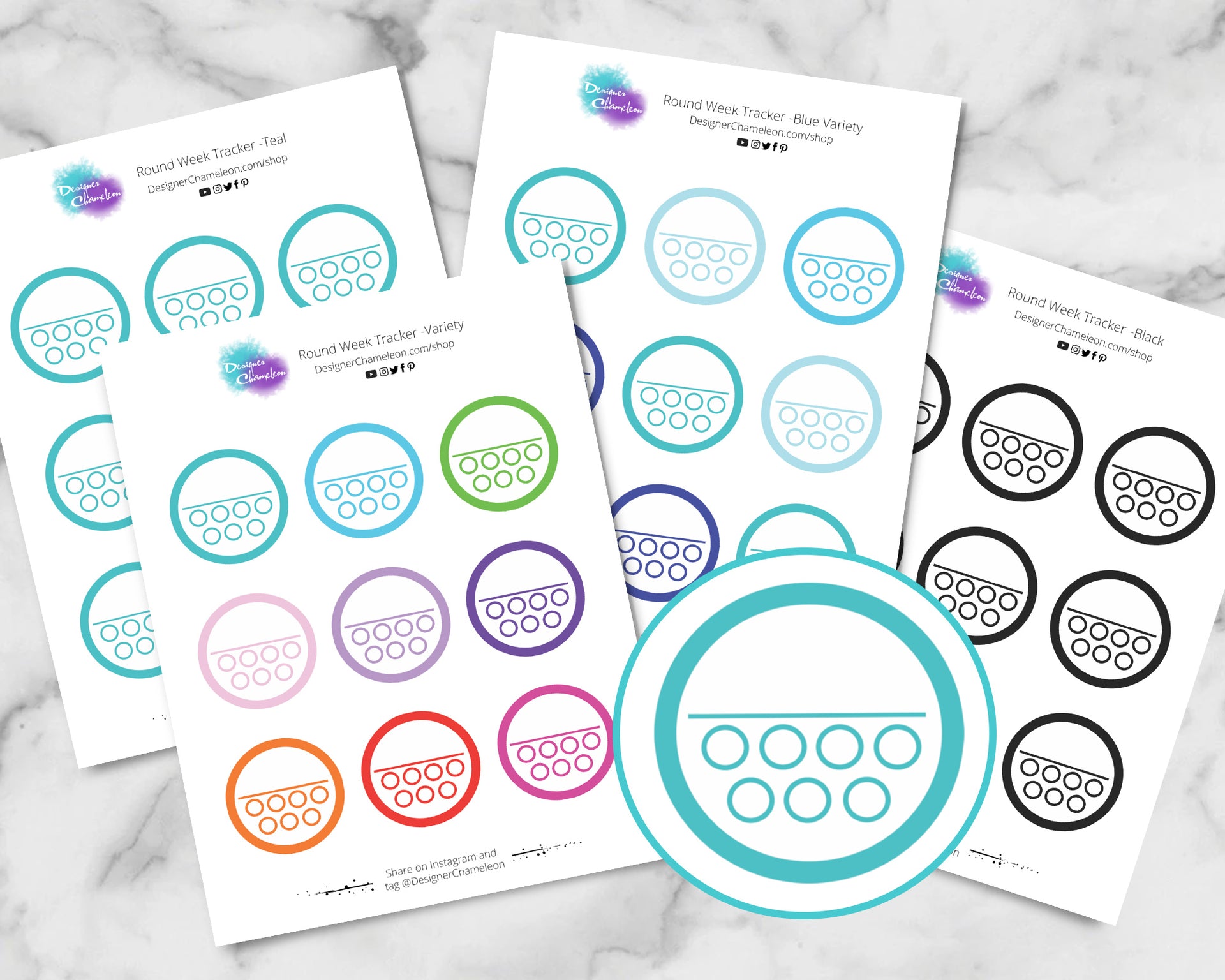 Tracker Stickers – Designer Chameleon