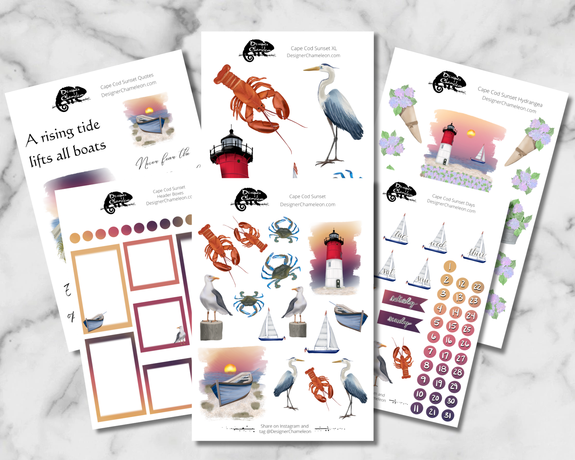 Cape Cod Sunset Collection – Designer Chameleon