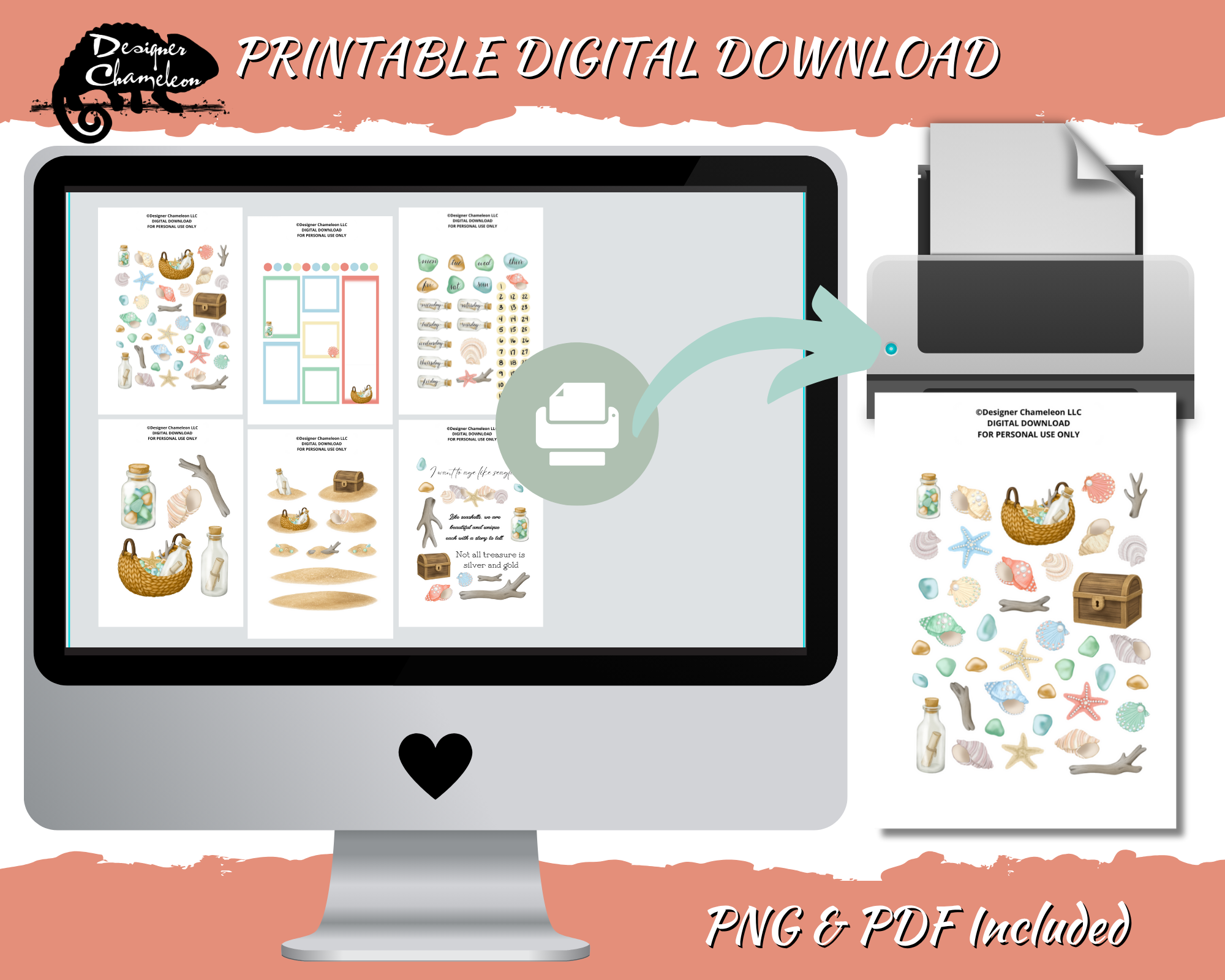 DIGITAL Beachcomber Treasure Collection – Designer Chameleon
