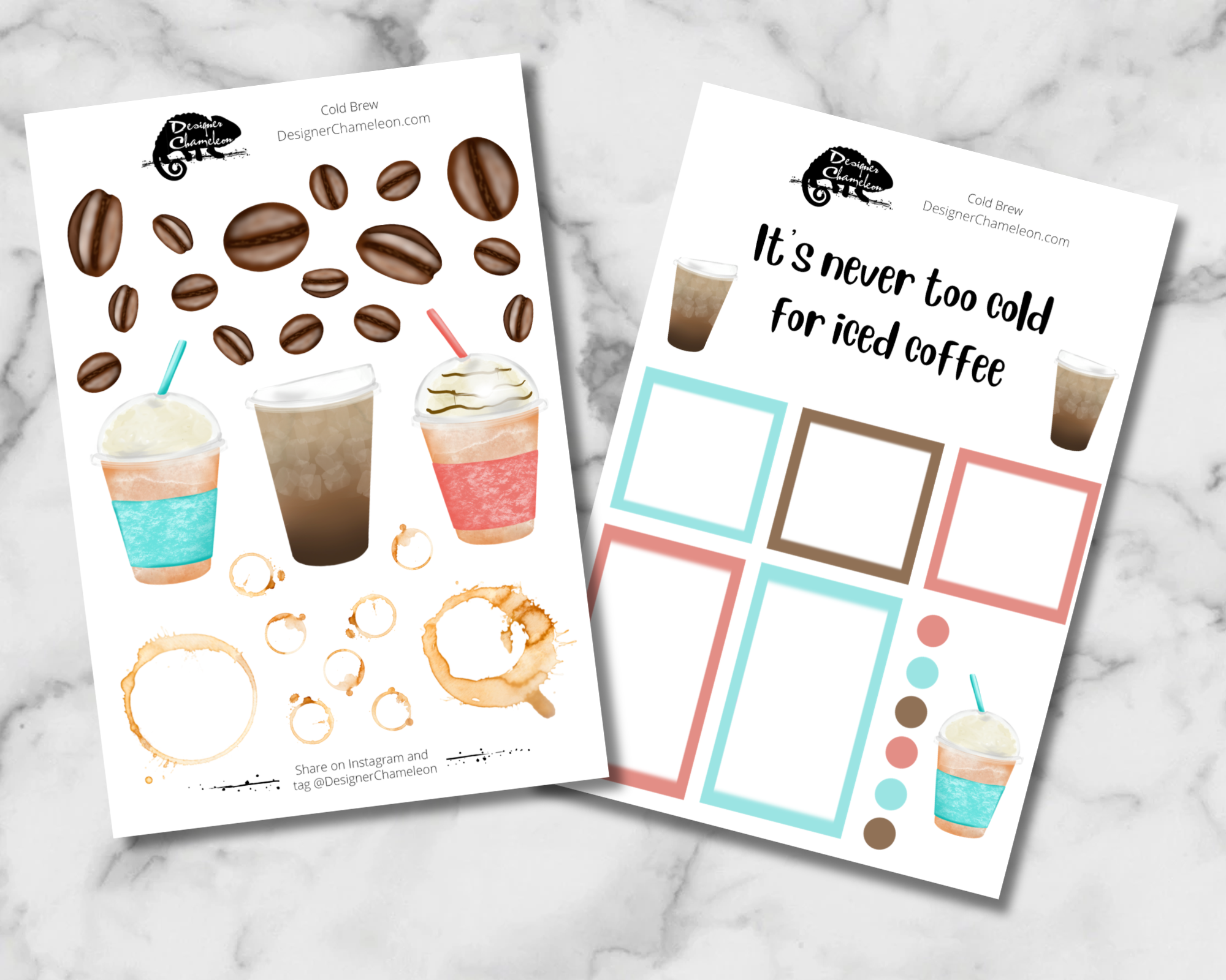 Cold Brew Stickers – Designer Chameleon