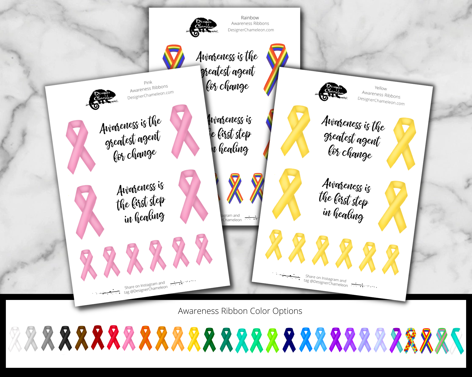 Mesothelioma Cancer Ribbon Color