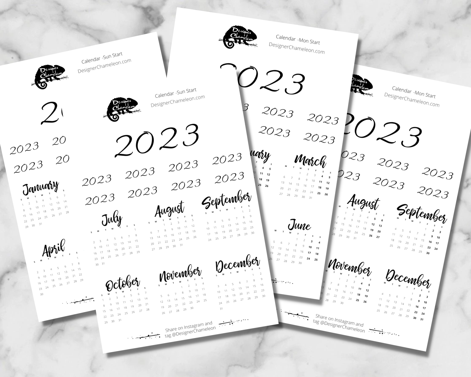 2023 Mini Calendars – Designer Chameleon